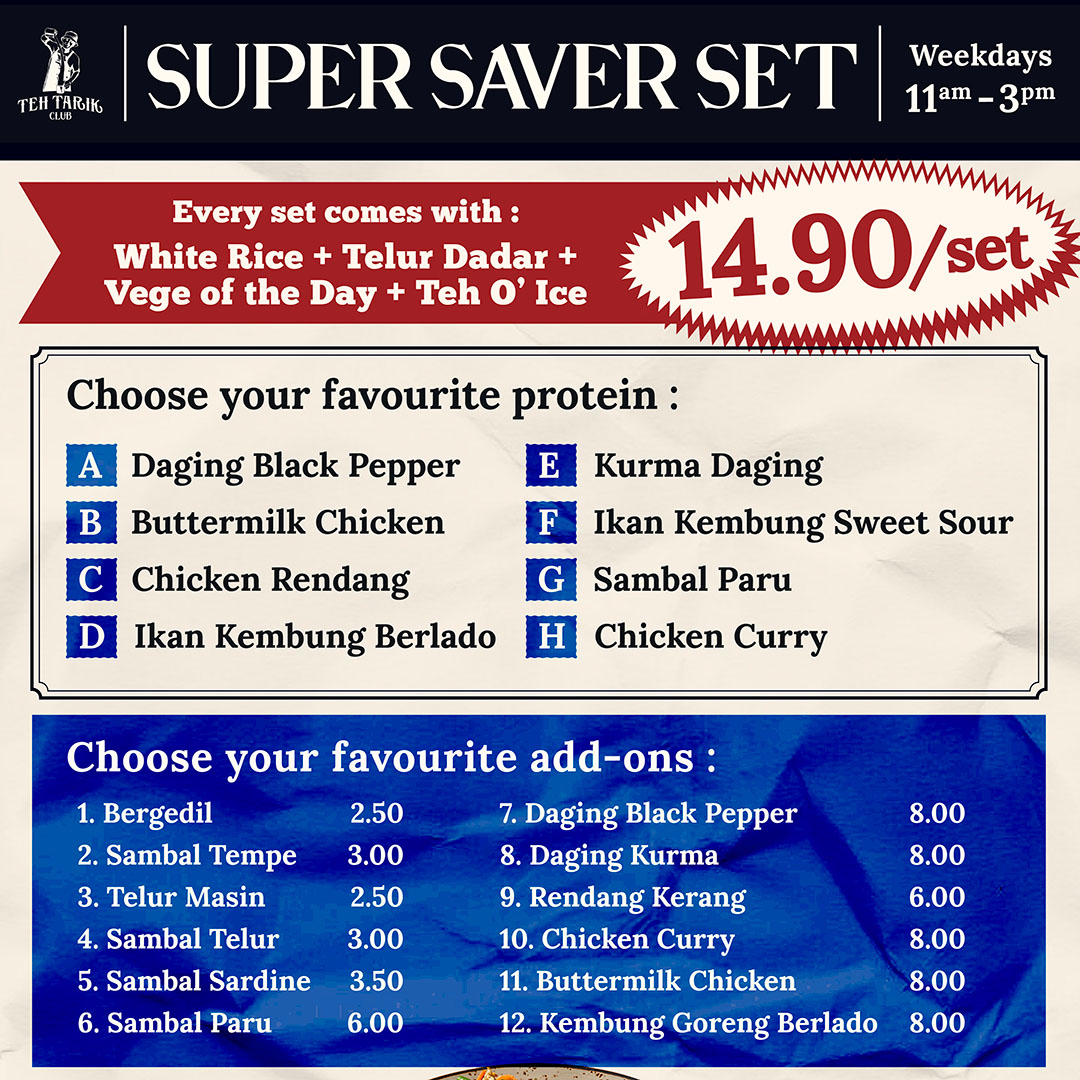 Super Saver Set | Teh Tarik Club